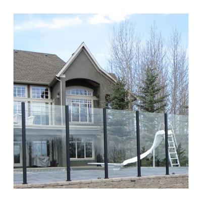 Cina Aluminum fencing richmond landing banister glass supplier aluminum deck railing with glass in vendita