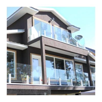 Cina Aluminum deck balusters deck glass panels design aluminum base track for glass railing in vendita