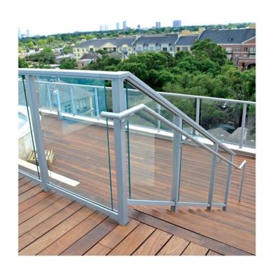 Cina Preferred aluminum railing glass banister railing supplier aluminum u glass railing in vendita