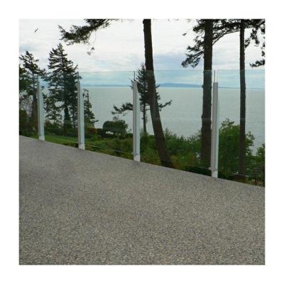 Cina Custom aluminum fence interior glass railing system model aluminum railing in vendita