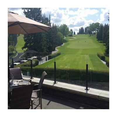 Cina New haven aluminum fence glass for balcony railing style tempered glass railing aluminum u channel in vendita