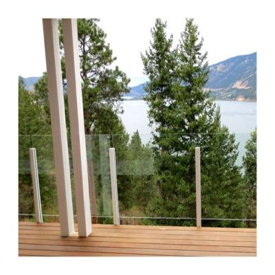 Cina Modern aluminum railing glass balustrade installers near me style aluminum u glass railing in vendita