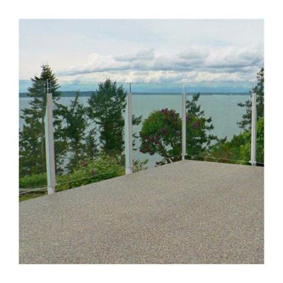 Cina Ascot aluminum fence steel glass railing factory aluminium railing with glass in vendita