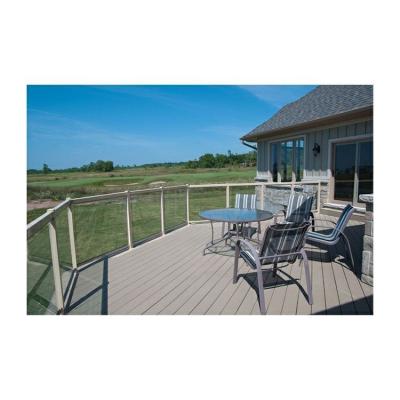 Cina Aluminum handrails for steps side mounted glass balustrade supplier glass and aluminum deck railing in vendita