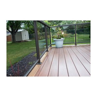 China Aluminum handrails for porch steps curved glass railing supplier aluminum and glass railings for decks for sale