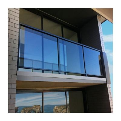 China Best aluminum fence glass bannister cost design balcony aluminum u glass railing for sale