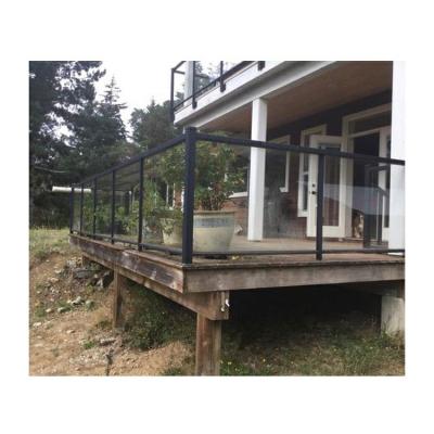 China Best aluminum deck railing glass balusters model glass aluminum railing for sale