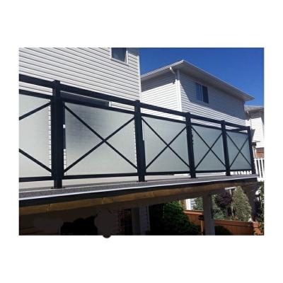 Cina Aluminum fence panel outdoor glass balustrade factory aluminum extrusion profile for glass railing in vendita