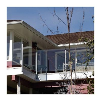 Cina Aluminum pipe railing sliding glass door rail factory aluminum base track for glass railing in vendita