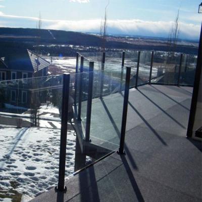 Cina Aluminum railings for front steps custom glass railings style u channel aluminum glass railing in vendita