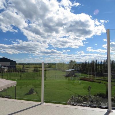 Cina Aluminum railings for front steps custom glass railings style u channel aluminum glass railing in vendita