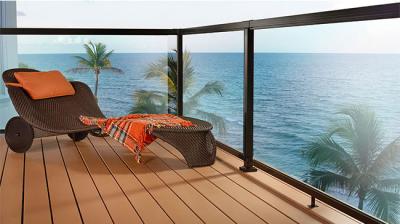 Cina Poolside Aluminum Glass Railing Safety Modern Frameless Glass Railings in vendita