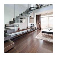 China Interior wooden floating stair solid wood system floating staircase lighting for sale