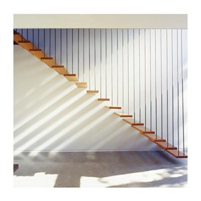 中国 Floating wood steps diy wood tread staircase customized floating stiarcases 販売のため