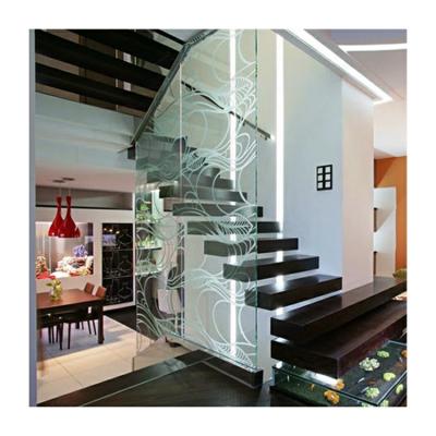 Cina Floating staircase in wood oak wood staircases floating staircase buy in vendita