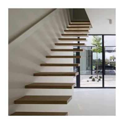 Cina Timber floating stairs classic wooden contemporary floating staircase in vendita