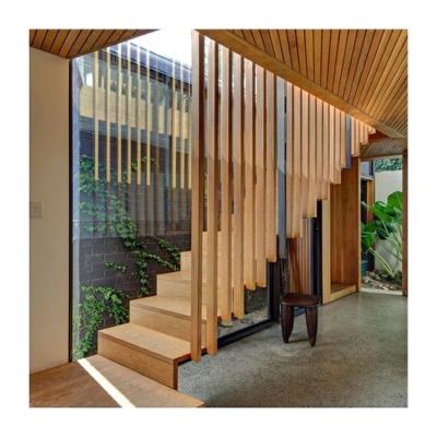 Cina Interior wood floating stairs designs wood treads floating staircase used in vendita