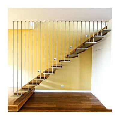 Cina Wood floating staircases wood staircase railing design floating stairs toronto in vendita