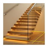 China Floating staircase wood floating stair systems for sale