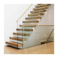China Floating staircase wood floating stair systems for sale