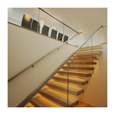 Cina Floating wooden ladder solid wood stair treads used floating staircase in vendita