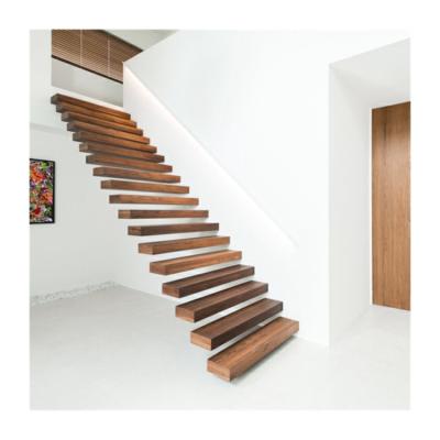 Cina Floating staircase in wooden cantilever staircase half floating stairs in vendita