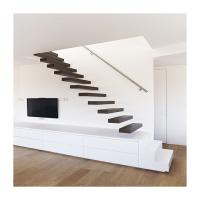 China Wood floating wood staircase floating stair stringers for sale