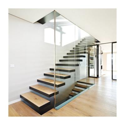 Cina Floating wood staircase wooden philippines floating stairs miami in vendita