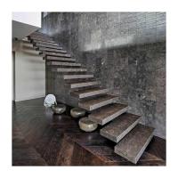 China Home timber floating staircase wooden steps floating staircase structural design for sale