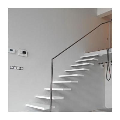 Cina Wooden floating staircase used wooden carpeted floating stairs in vendita
