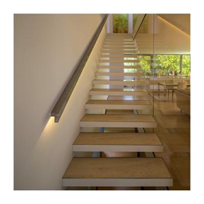Cina Wooden floating staircase used wooden carpeted floating stairs in vendita