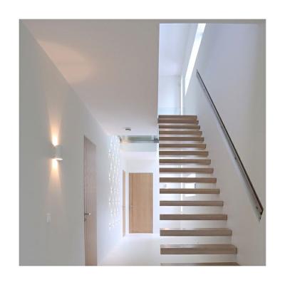 Cina Oak tread floating staircase wooden staircase images floating stairs for sale in vendita