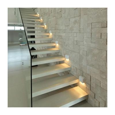 Cina Timber floatings stair external wooden floating staircase price in vendita