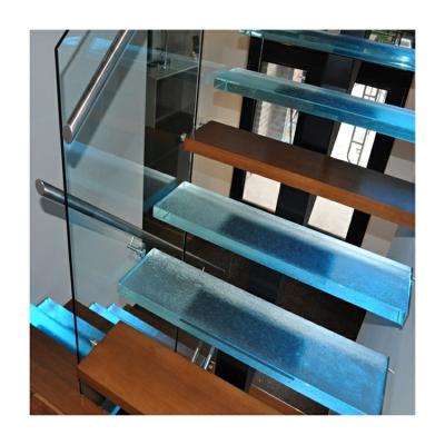 Cina Indoor stairs china supplier frameless glass floating staircase in vendita