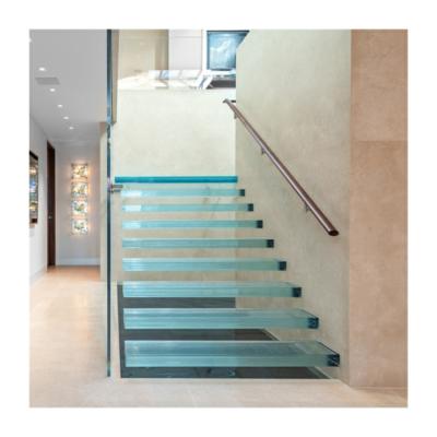 China Customize staircase indoor glass handrails for floating stairs à venda
