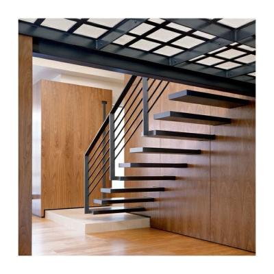 Cina Oak Wood Cantilever Floating Stairs With Treadboard Floating Straight Staircase in vendita