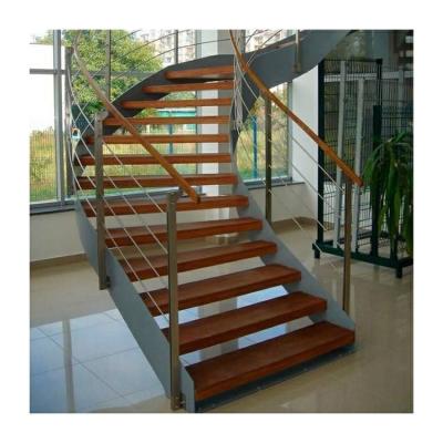 China Solid timber steps curved tread Aruba diy curved deck stairway for sale