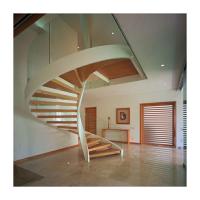 China Solid timber steps curved tread Aruba diy curved deck stairway for sale