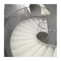 China Solid timber steps curved tread Aruba diy curved deck stairway for sale
