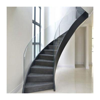 Cina Wood step curved stair edging Cape Verde curved stairway riser in vendita