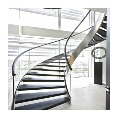 Cina Timber wooden treads arc de triomphe stairs Vancouver curved stairway edging in vendita