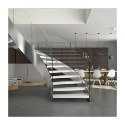 Cina Solid timber steps curved stairlift manufacturers Kenya arc stairway in vendita