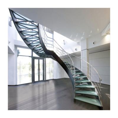 Cina Promotion double layer glass arc de triomphe spiral staircase how to build curved stairway for a deck in vendita
