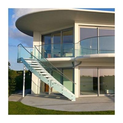 China Timber wooden step curved stair nosing vinyl Abbotsford curved stairway for sale