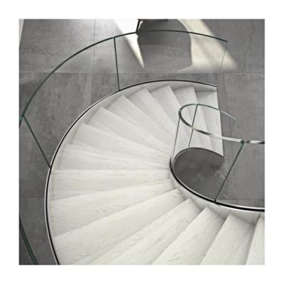 Cina Timber steps curved staircase calculator Colombia radius stairway in vendita