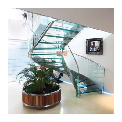 Cina Hot selling led glass curved paver stairs how much is a curved stairlift in vendita