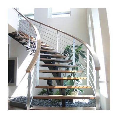 Cina Arc Curved Wooden Staircase Bottom Stairway Tread 100*200*6mm Stair Stringer in vendita