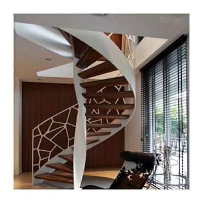 Cina Solid timber steps curved steel stairs Argentina arch stairway design in vendita