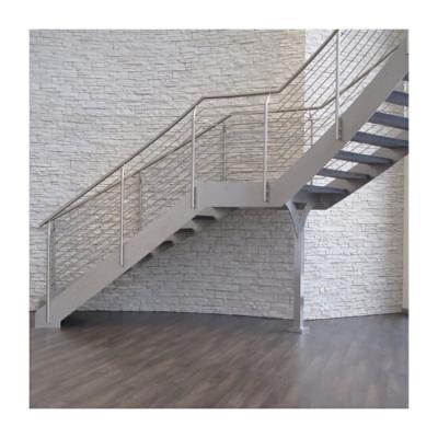 Cina Solid timber steps curved staircase modern Sudan curved deck stairway designs in vendita