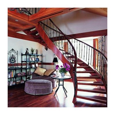 Cina Timber tread house plans with curved staircase Marshall Islands stairway curve in vendita